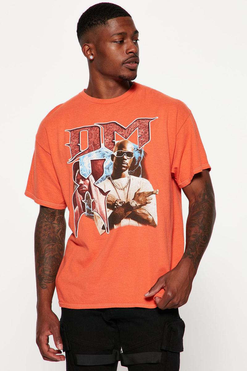 DMX Portrait Short Sleeve Tee - Orange | Fashion Nova, Mens Graphic ...