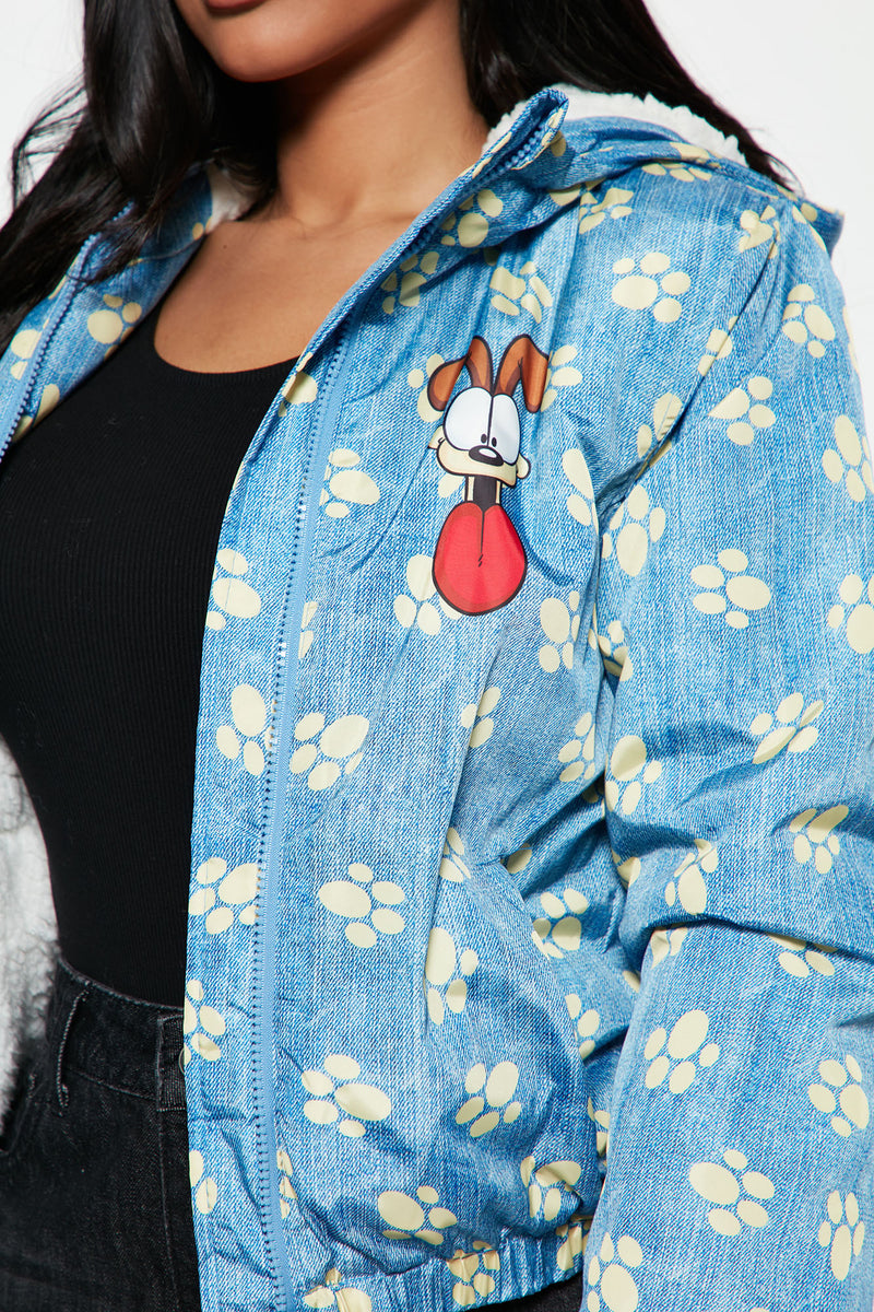 Garfield Denim Puffer Jacket - Denim | Fashion Nova, Jackets & Coats ...