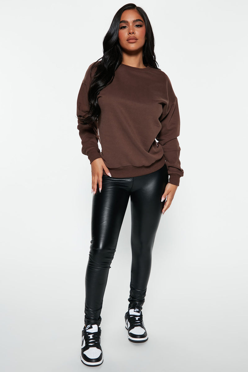 Bucket List Sweatshirt - Brown | Fashion Nova, Screens Tops and Bottoms ...