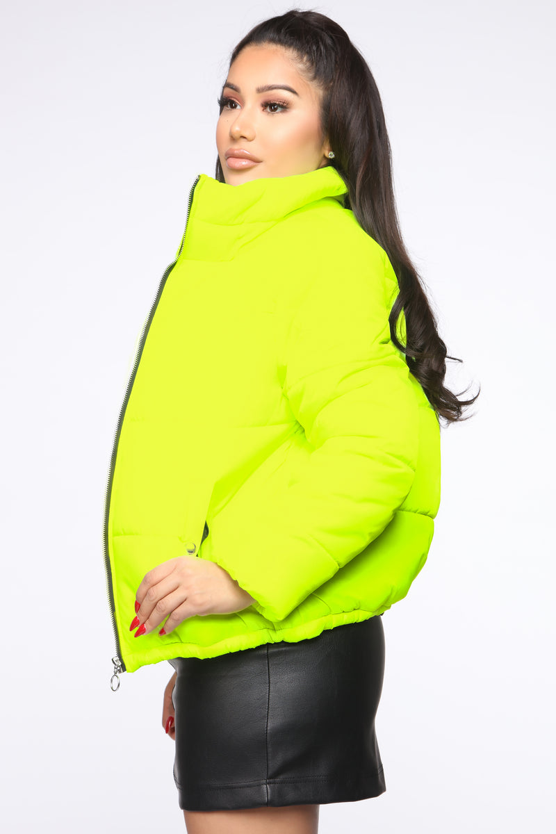 Brighten My Day Puffer Jacket - Neon Yellow | Fashion Nova, Jackets ...