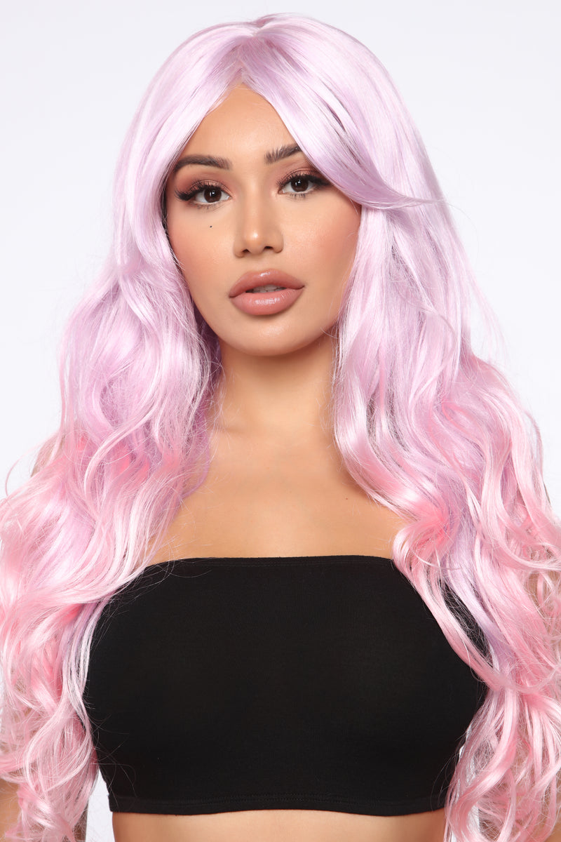 Cotton Candy Wavy Long Wig - Pink | Fashion Nova, Womens Costumes ...