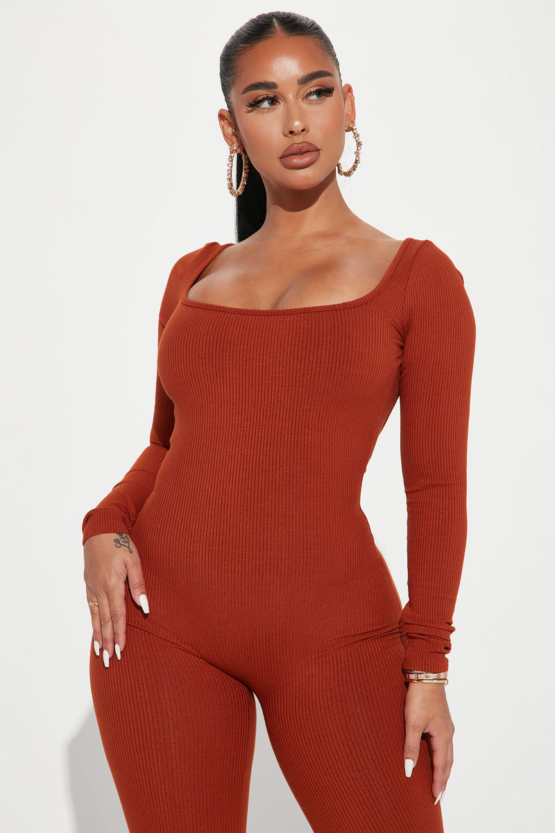 Cassidy Snatched Jumpsuit - Rust | Fashion Nova, Jumpsuits | Fashion Nova