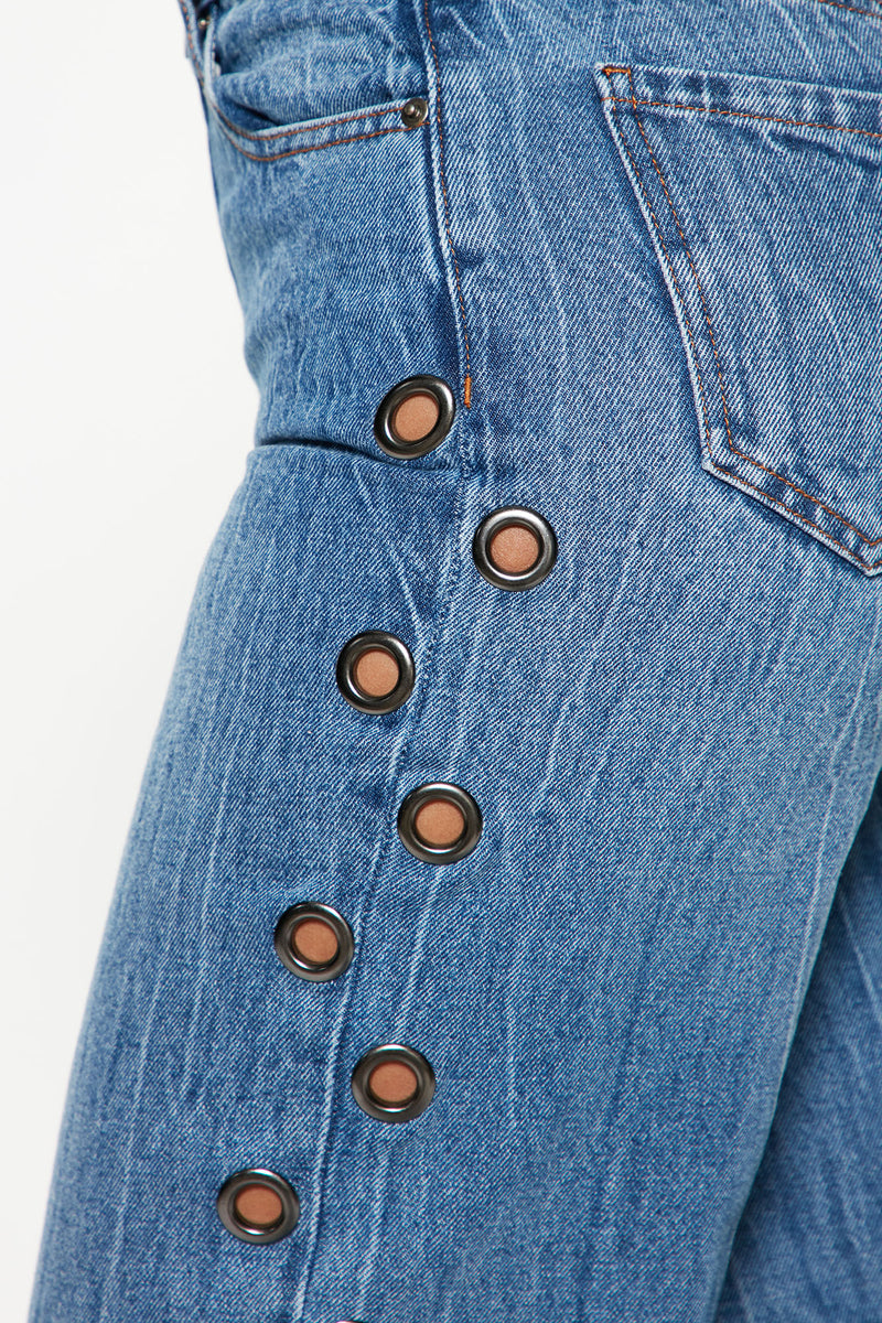 Grommet High Rise Wide Leg Jeans - Medium Wash | Fashion Nova, Jeans ...