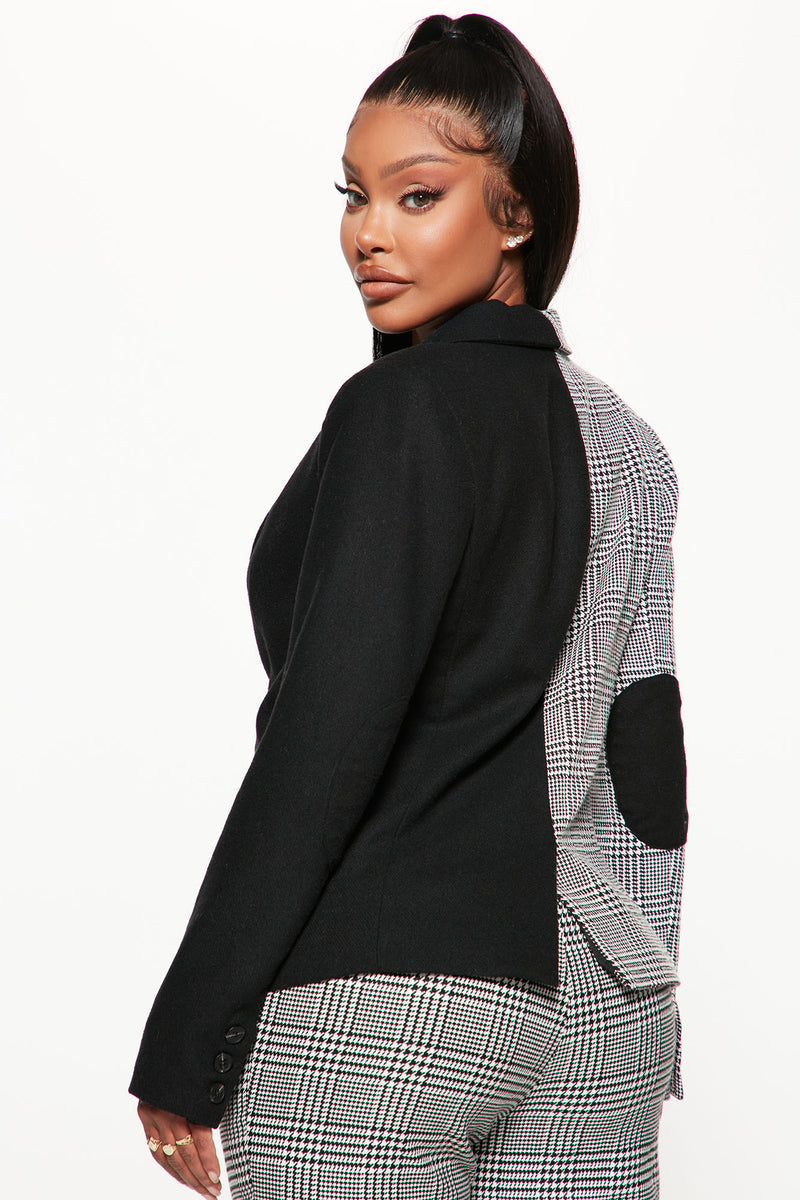 Erika Printed Color Block Blazer - Black/combo | Fashion Nova, Career ...