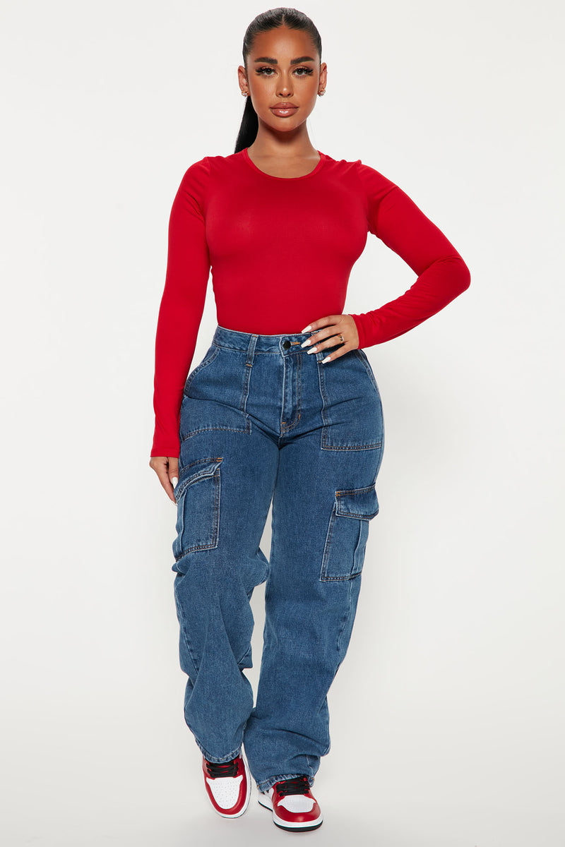 Don't Be Basic Bodysuit - Red | Fashion Nova, Basic Tops & Bodysuits ...