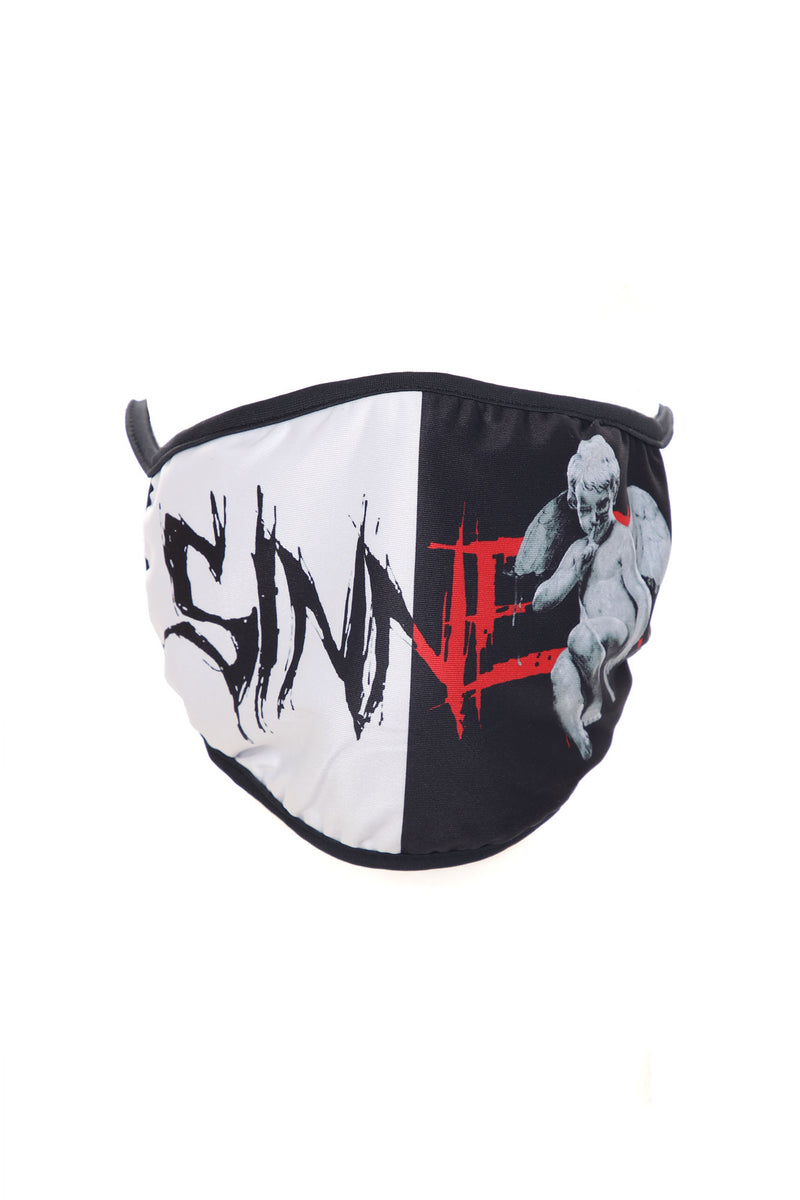 Sinner Angel Face Mask - White/Black | Fashion Nova, Facemasks ...
