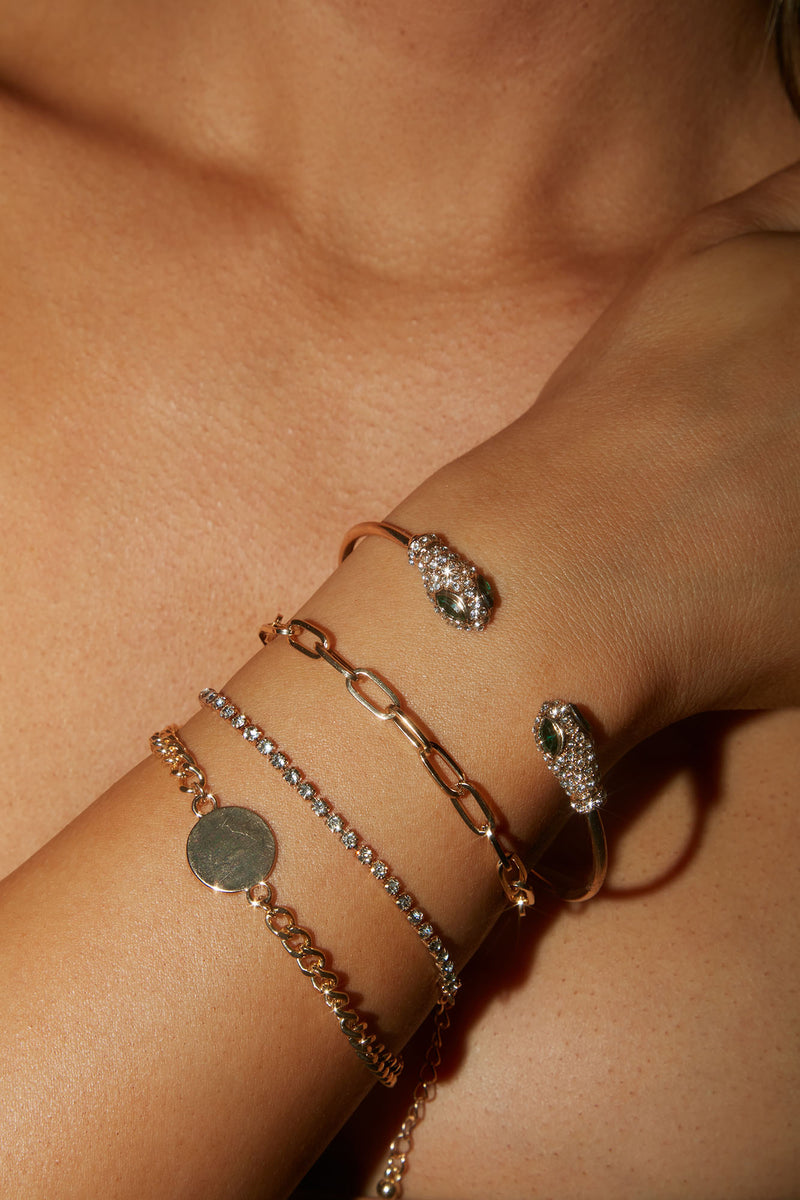 Slither Away 4 Piece Bracelet Set - Gold | Fashion Nova, Jewelry ...