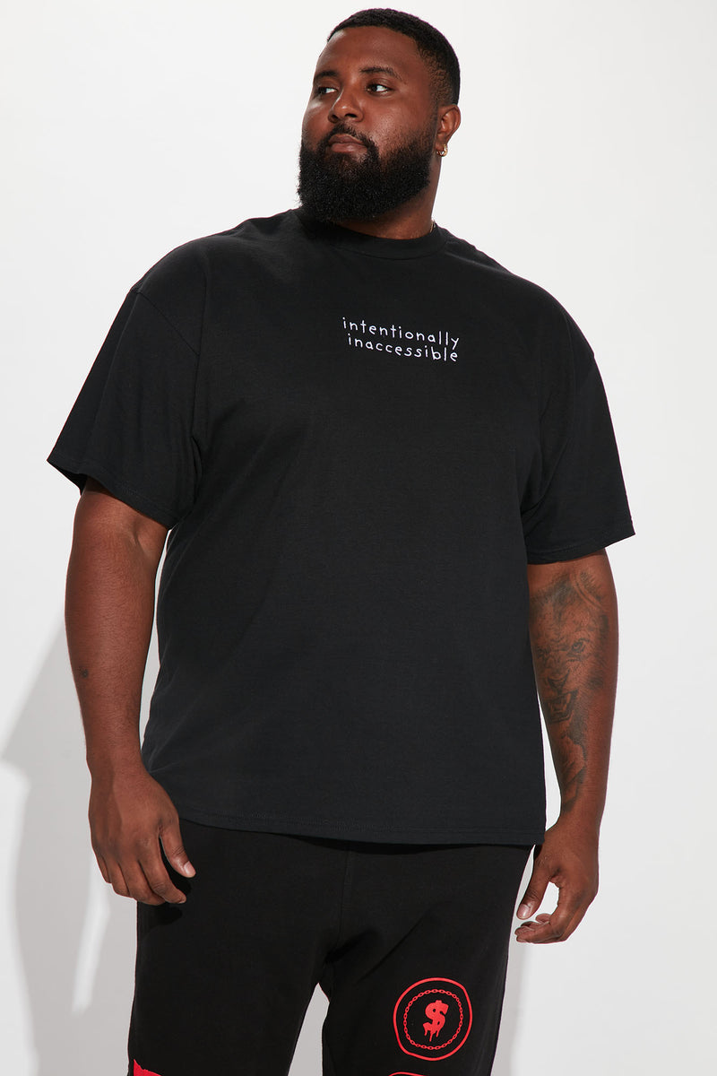 Inaccessible Short Sleeve Tee - Black | Fashion Nova, Mens Tees & Tanks ...