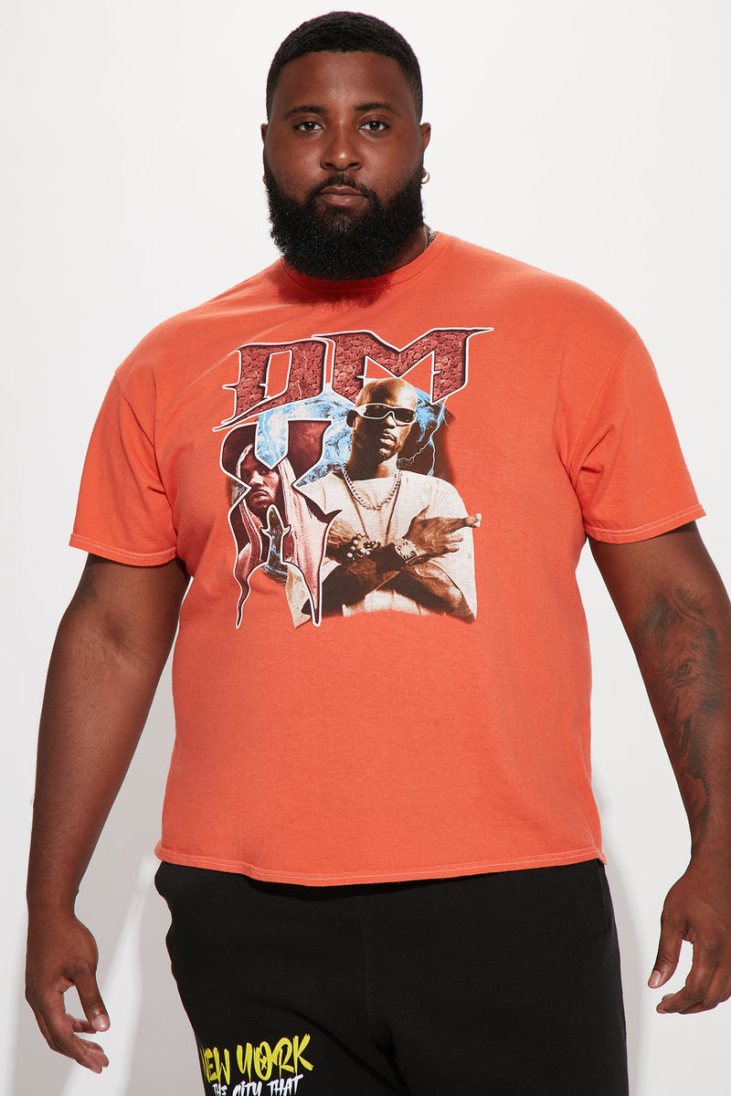 DMX Portrait Short Sleeve Tee - Orange | Fashion Nova, Mens Graphic ...