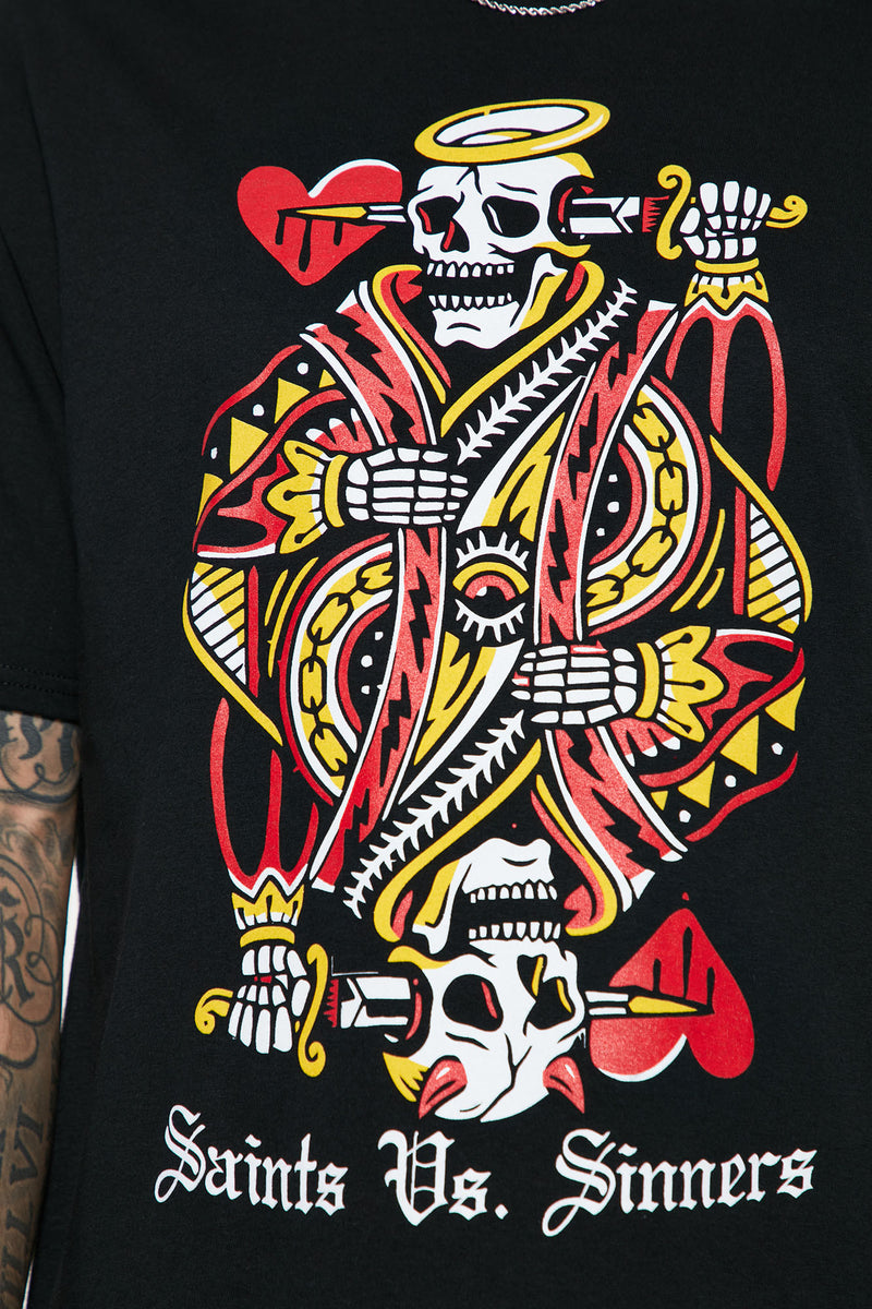 Good Vs Evil Short Sleeve Tee - Black | Fashion Nova, Mens Graphic Tees ...