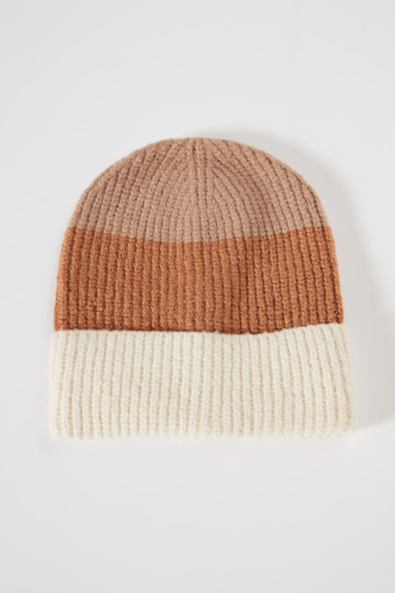 Colorblock Beanie - Ivory/combo | Fashion Nova, Mens Accessories ...