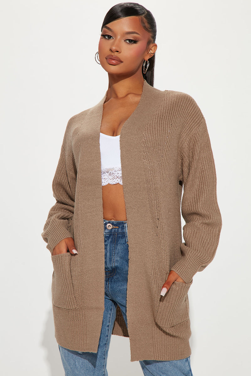 Lizzy Cardigan Sweater - Khaki | Fashion Nova, Sweaters | Fashion Nova