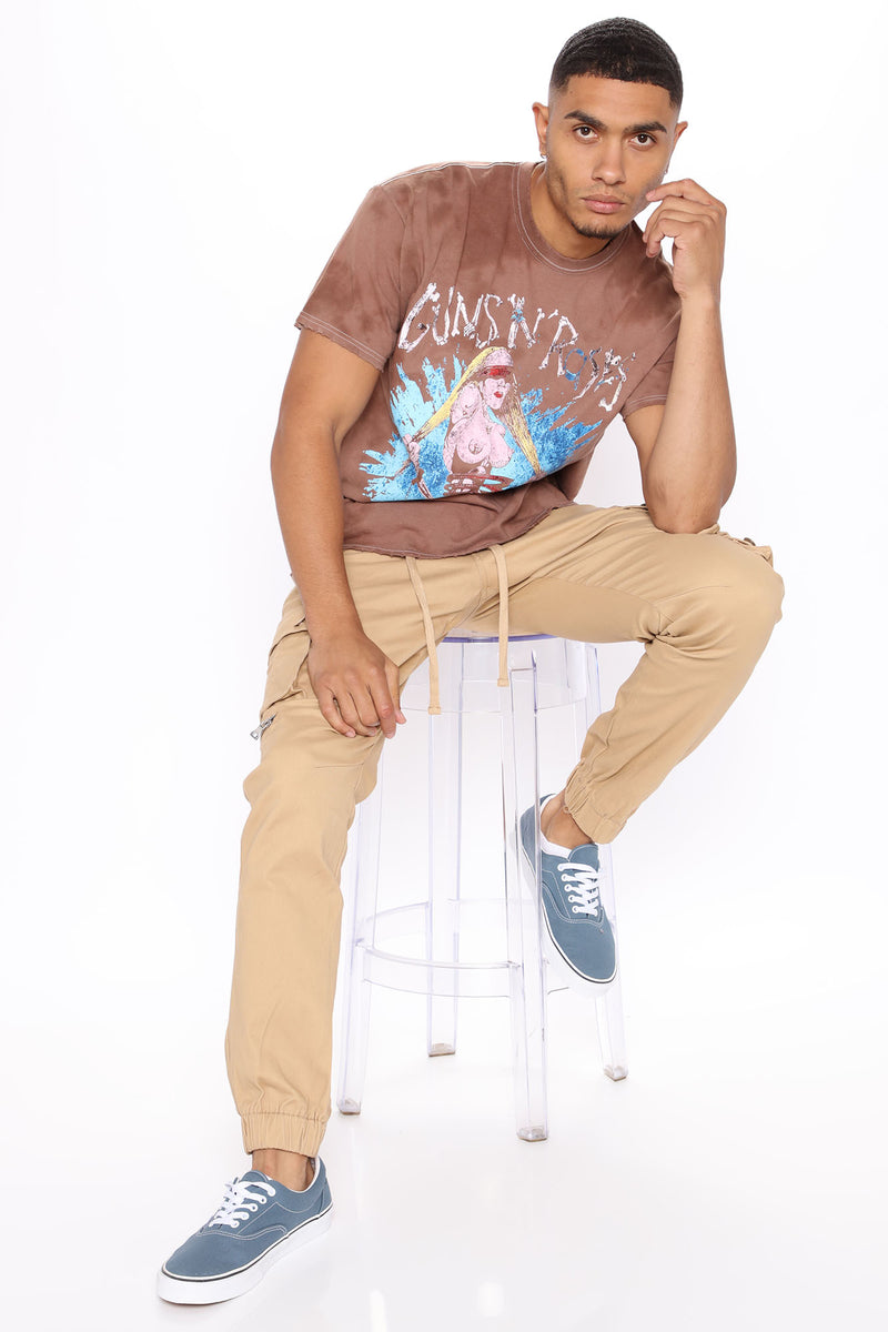 Guns N' Roses Don't Cry Short Sleeve Tee - Brown/combo | Fashion Nova ...