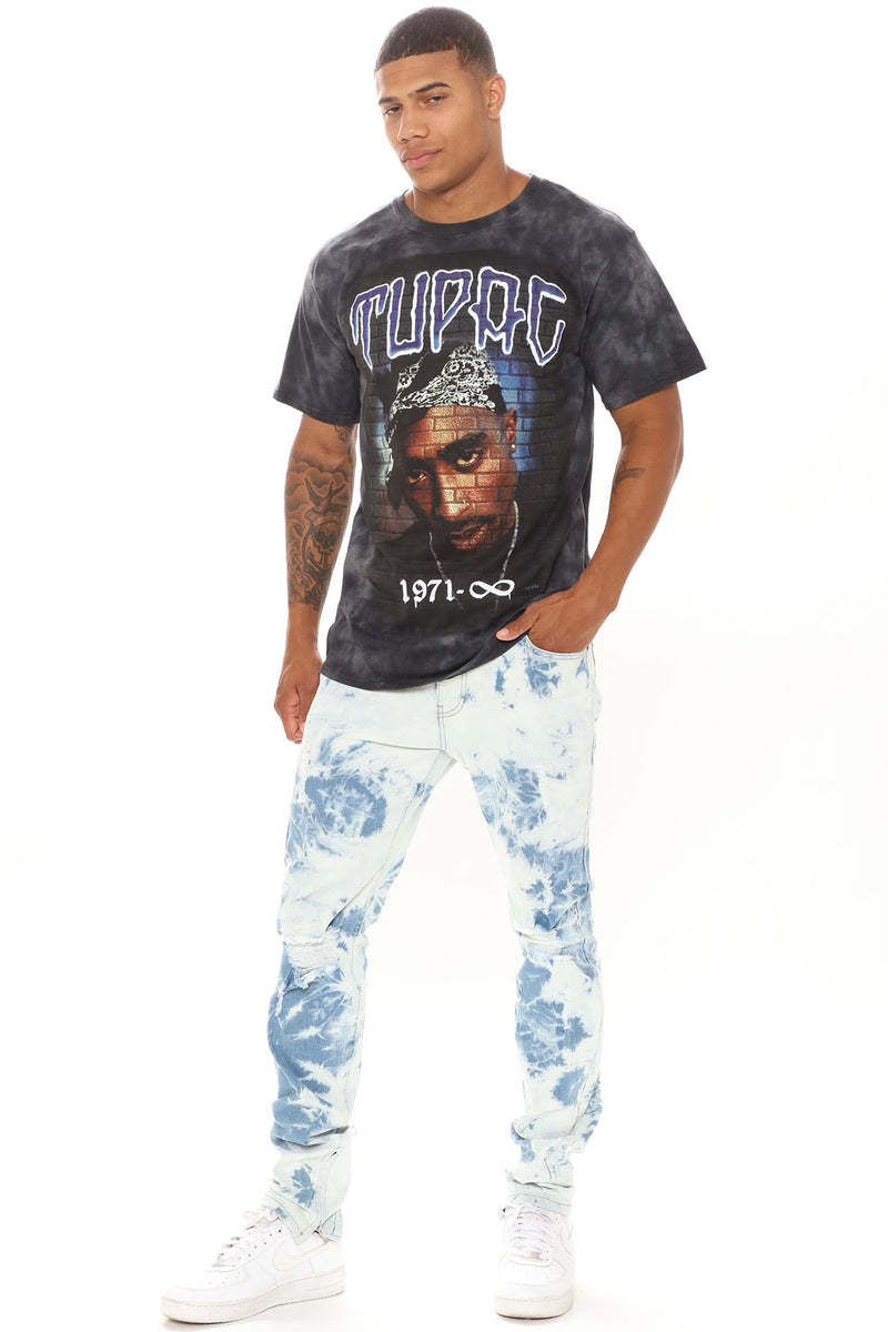 Tupac To Infinity Tie Dye Short Sleeve Tee - Black | Fashion Nova, Mens ...