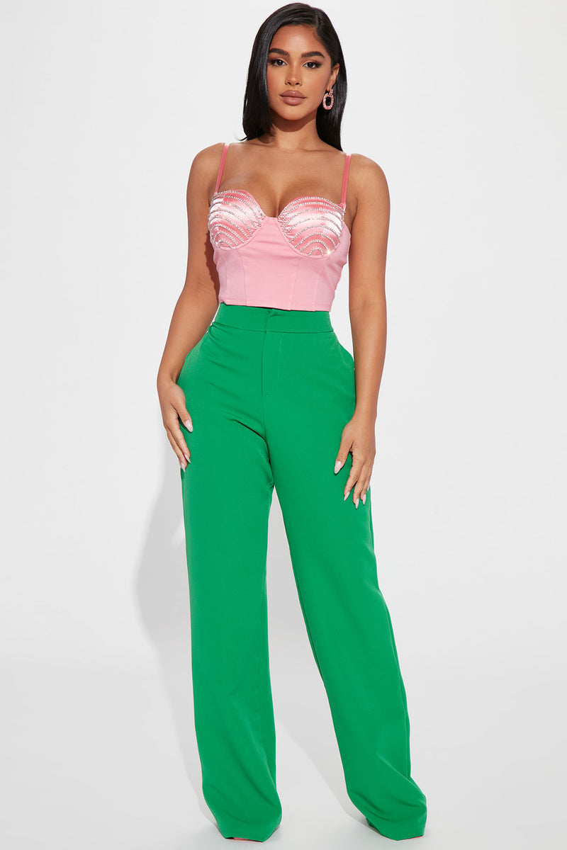 Regina Rhinestone Bustier Top - Pink | Fashion Nova, Knit Tops ...