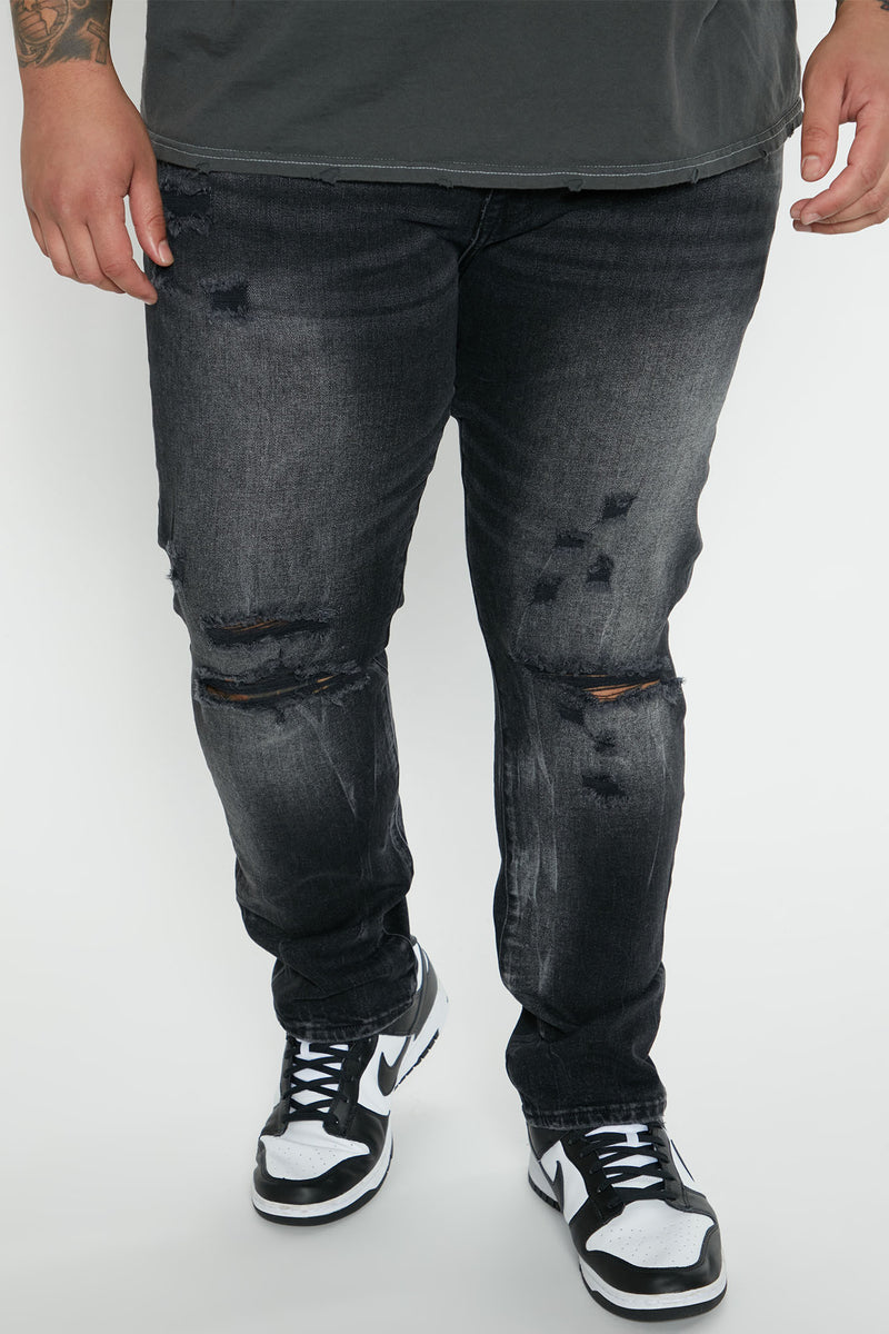Got That Effect Ripped Slim Jeans - Black | Fashion Nova, Mens Jeans ...
