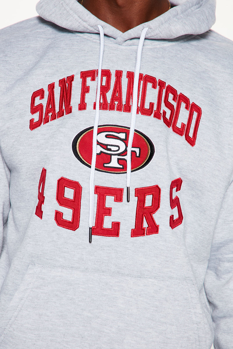 San Francisco 49ers Yarn Dye Hoodie - Heather Grey | Fashion Nova, Mens ...