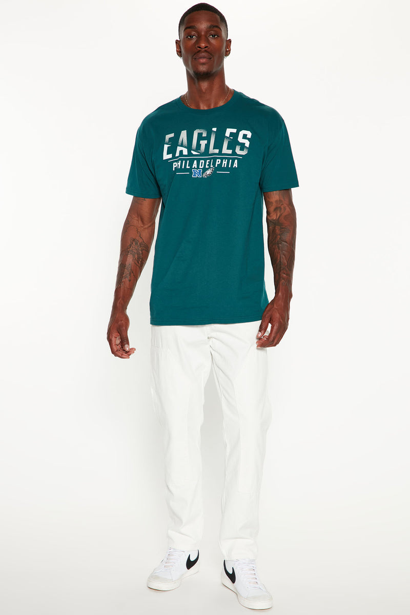 Philadelphia Eagles Down The Middle Short Sleeve Tee - Green | Fashion ...