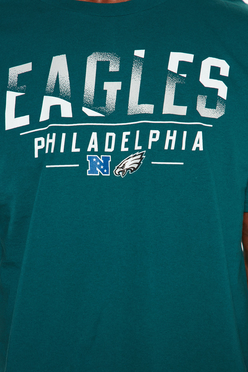 Philadelphia Eagles Down The Middle Short Sleeve Tee - Green | Fashion ...