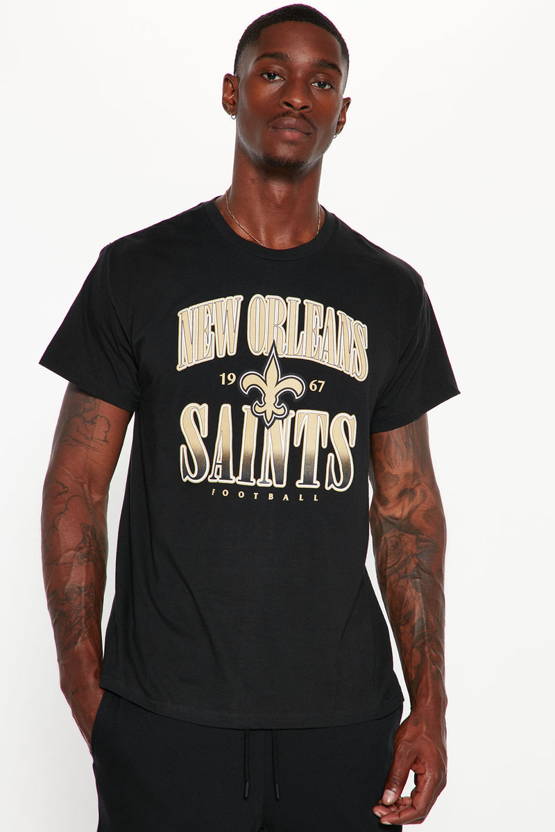 New Orleans Saints Classic Play Short Sleeve Tee - Black | Fashion Nova ...