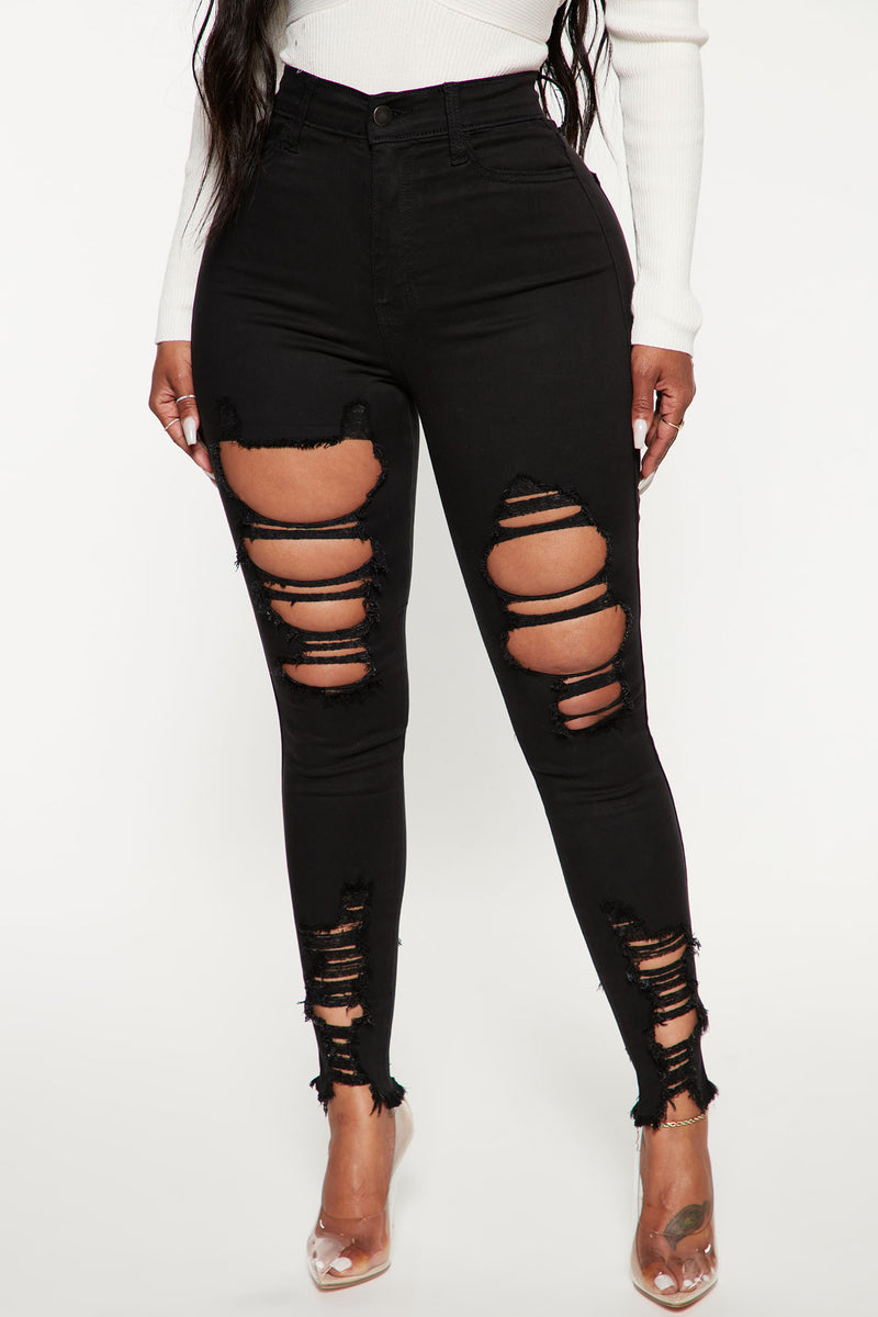 Petite Tell Your Boy Bye Jeans - Black | Fashion Nova, Jeans | Fashion Nova