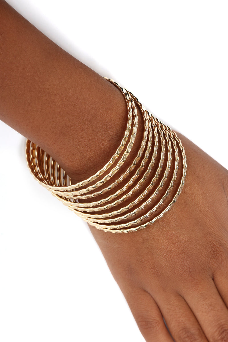 Band Together Bangle Set - Gold | Fashion Nova, Jewelry | Fashion Nova