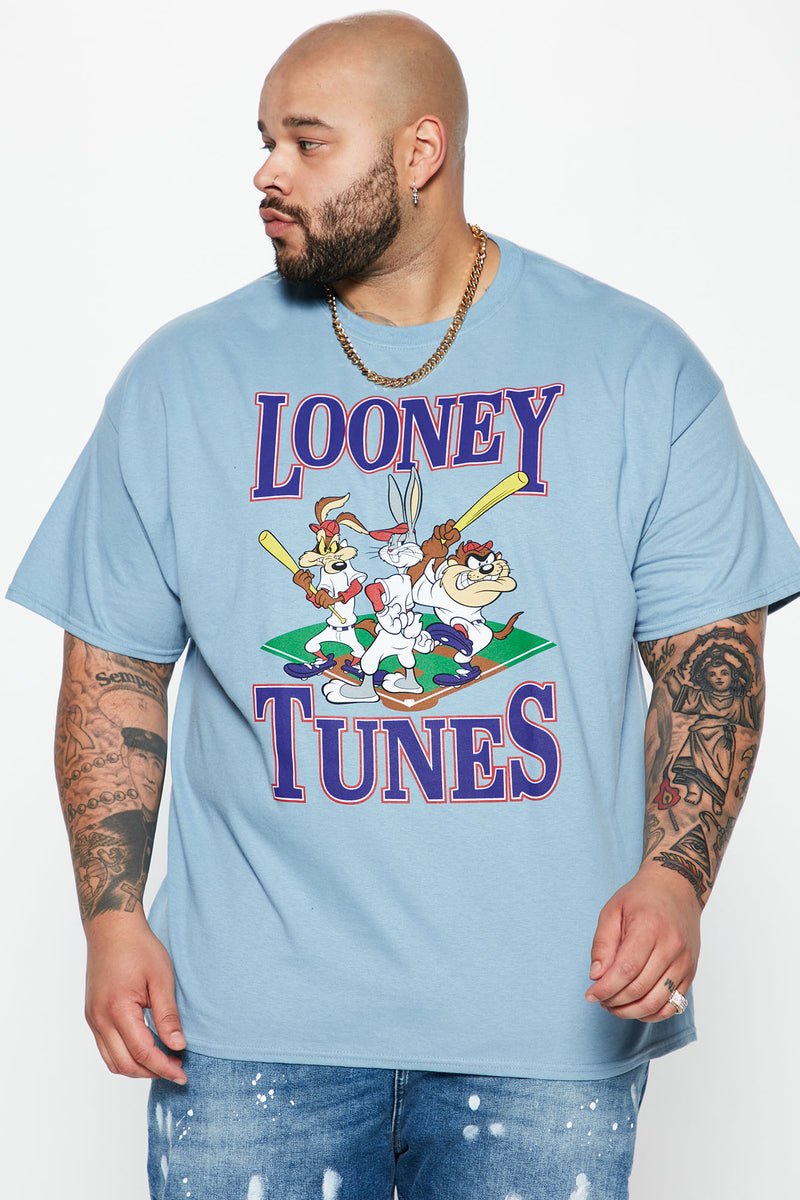 Looney Tunes Slugger Short Sleeve Tee - Blue | Fashion Nova, Mens ...