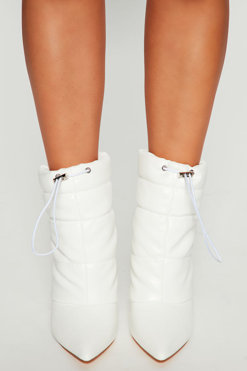 Stealing Your Attention Booties - White | Fashion Nova, Shoes | Fashion ...