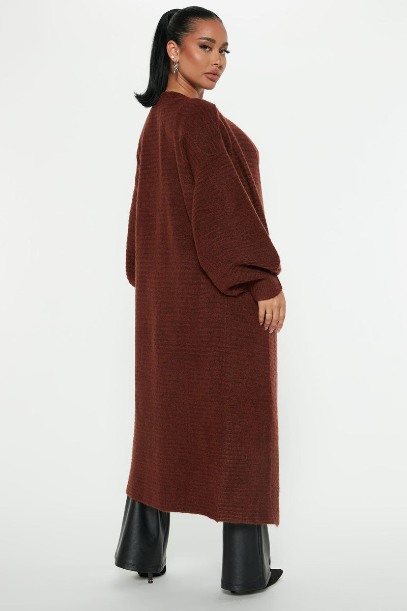 High Line Open Front Cardigan - Rust | Fashion Nova, Sweaters | Fashion ...