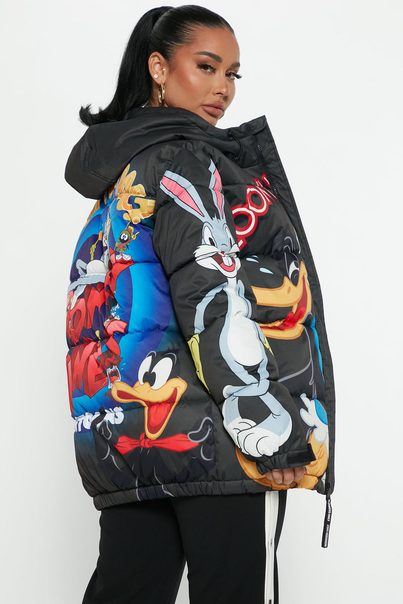 What's Up Doc Puffer Jacket - Black/combo | Fashion Nova, Jackets ...