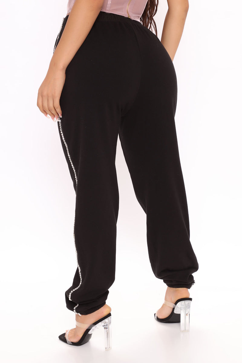 Flashing Lights Bling Jogger Pant - Black | Fashion Nova, Pants ...