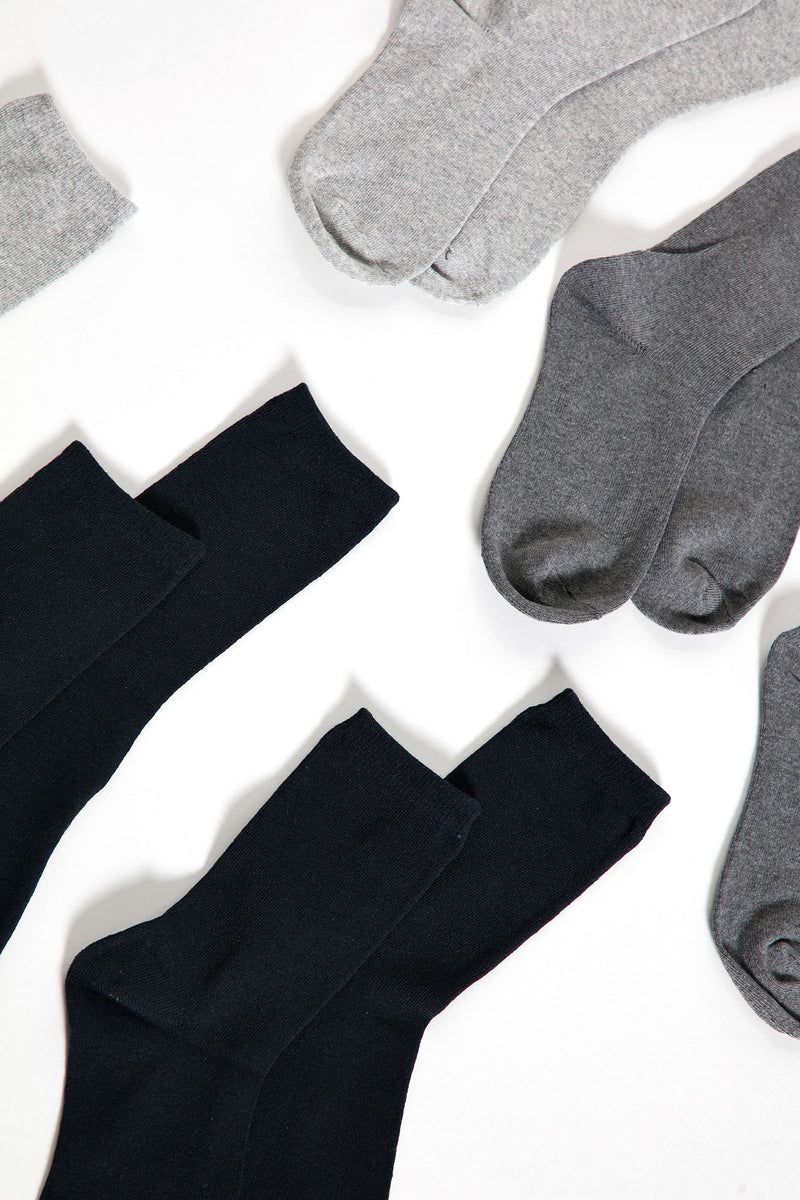 Back To Basic 6 Pair Sock Pack - Black/combo | Fashion Nova ...