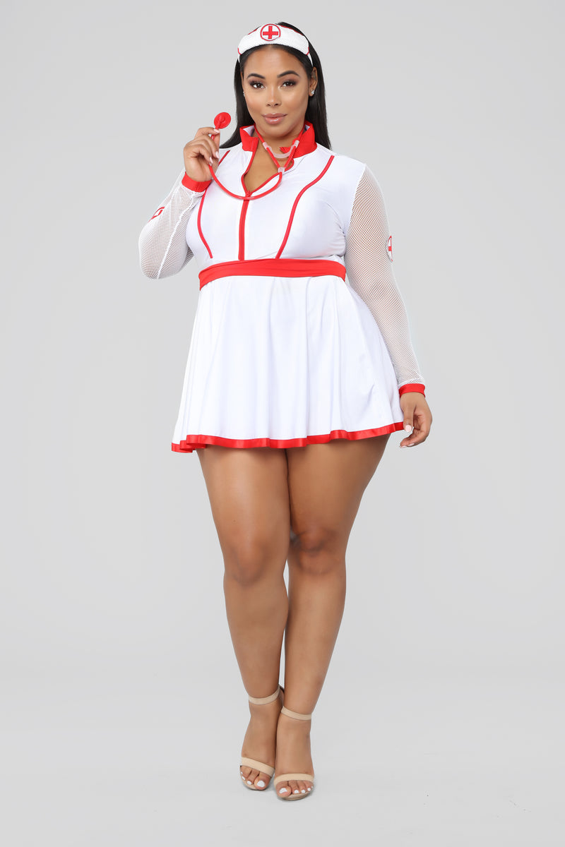 Risque Nurse II Costume - Red/White | Fashion Nova, Womens Costumes ...