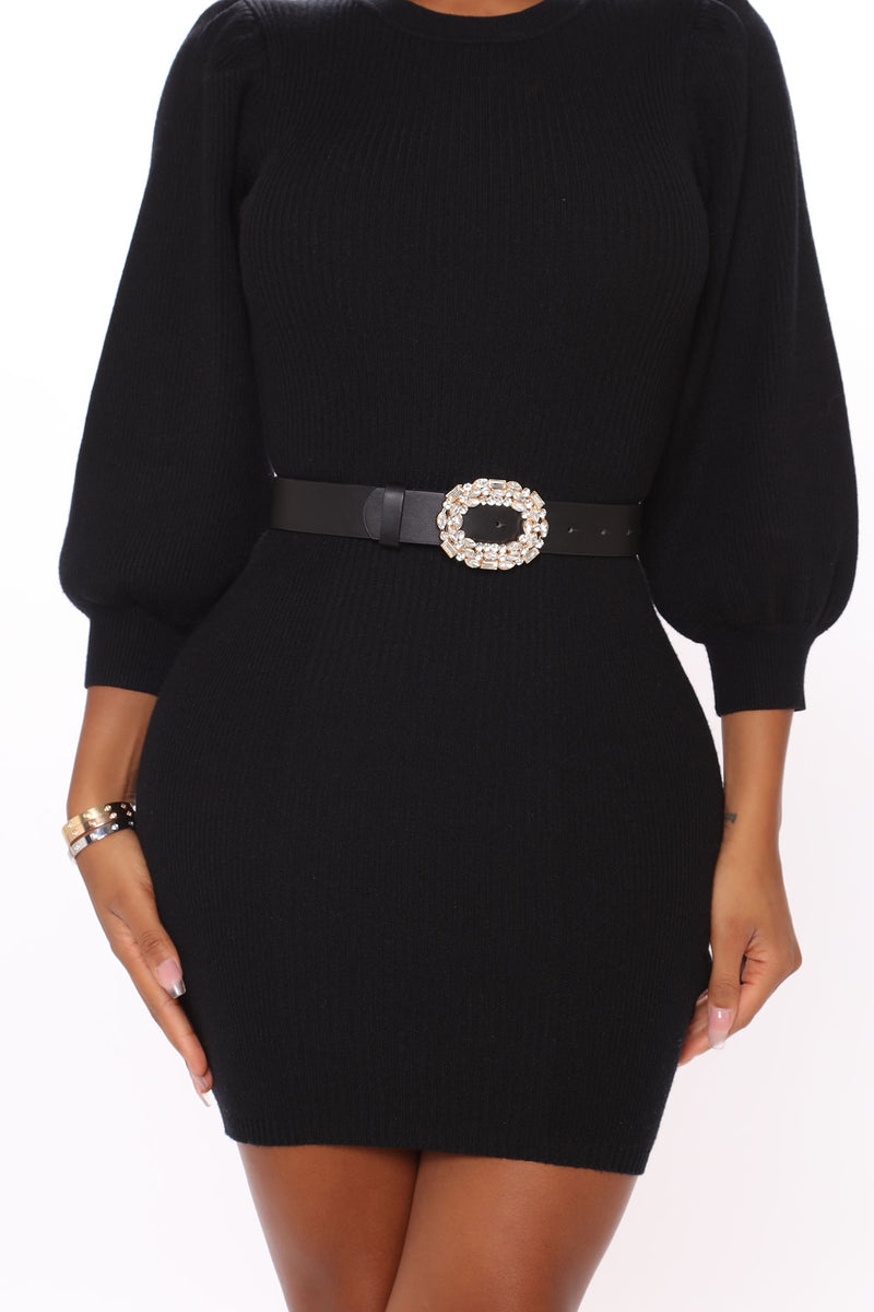 Attention Seeker Rhinestone Belt - Black/Gold | Fashion Nova ...