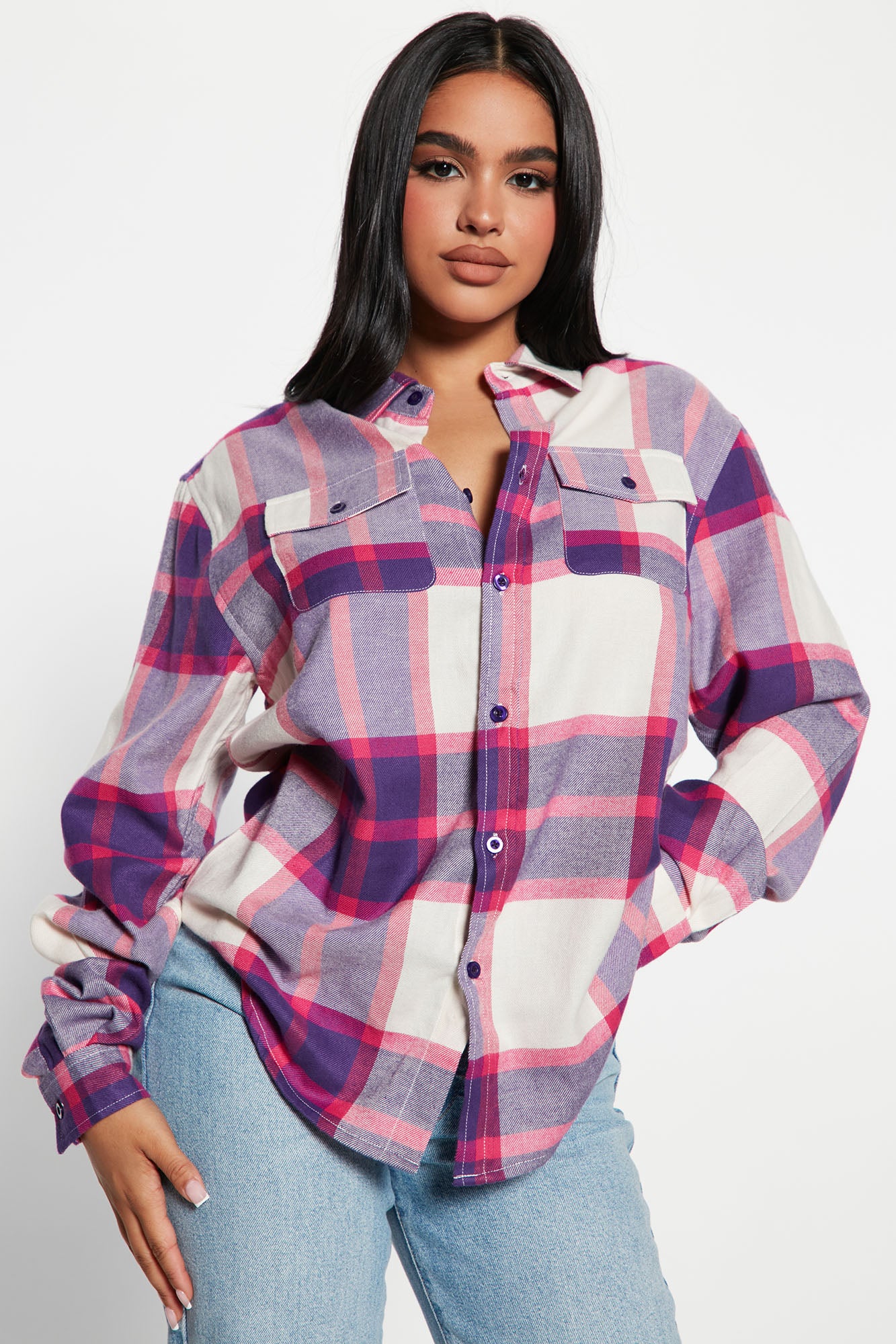 Blue Plaid Shirts For Women