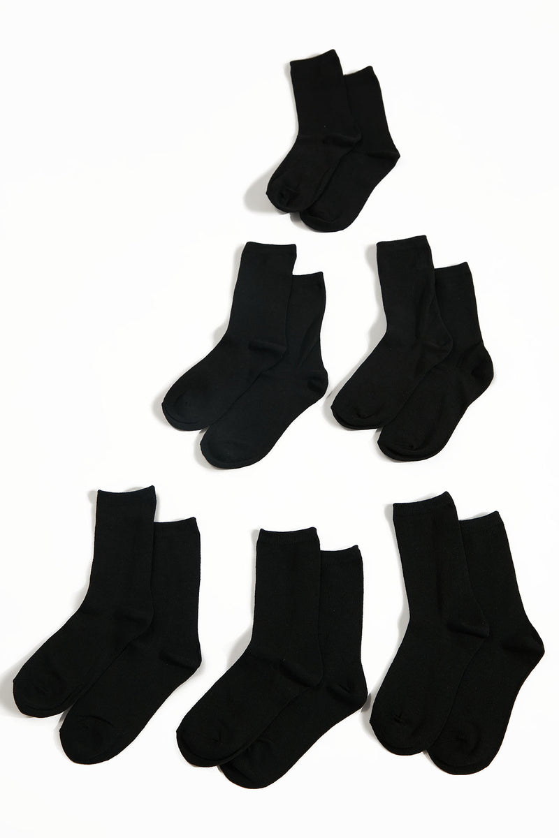 Essential 6 Pair Sock Pack - Black | Fashion Nova, Accessories ...
