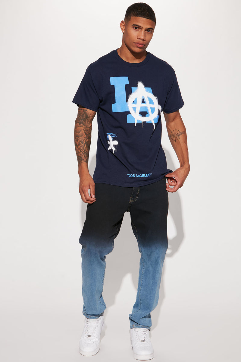 LA Tag Short Sleeve Tee - Navy | Fashion Nova, Mens Graphic Tees ...