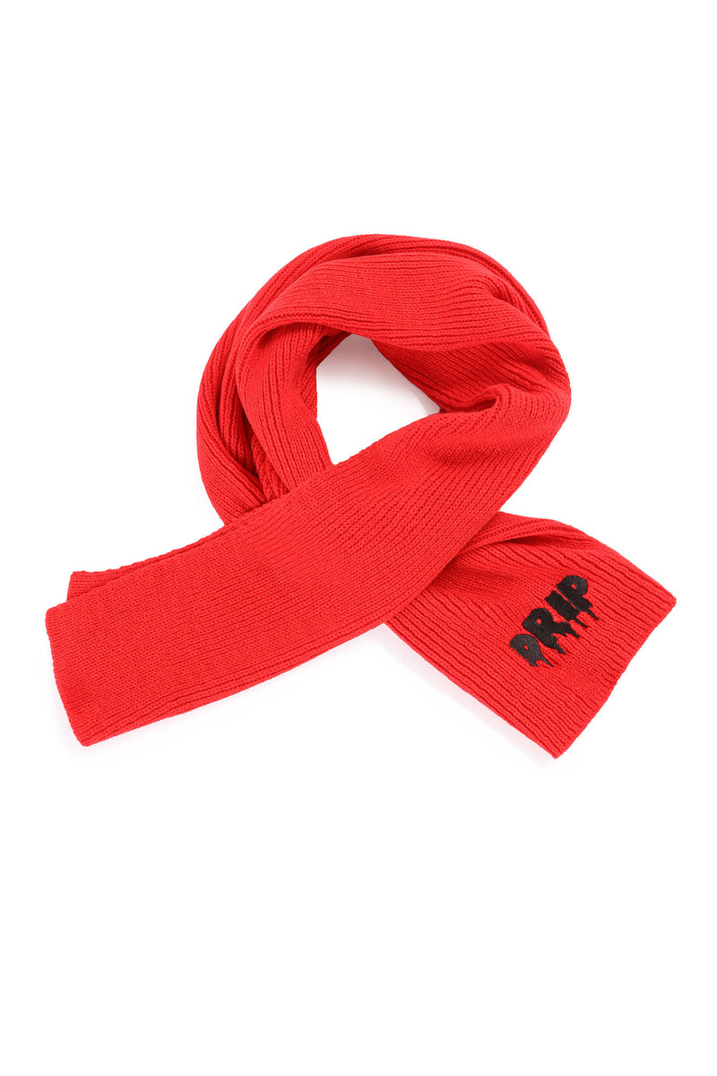 Drip Embroidered Scarf - Red/Black | Fashion Nova, Mens Accessories ...