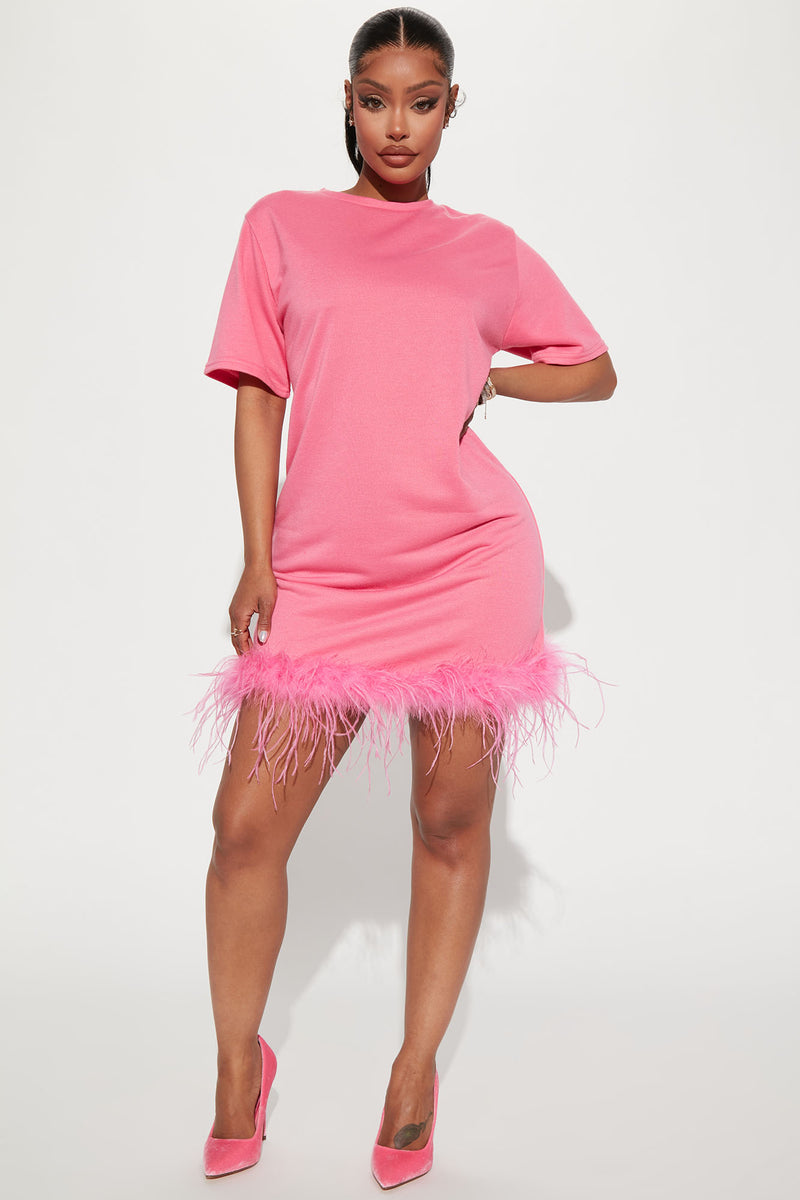 Piper Feather Mini Dress - Hot Pink | Fashion Nova, Dresses | Fashion Nova