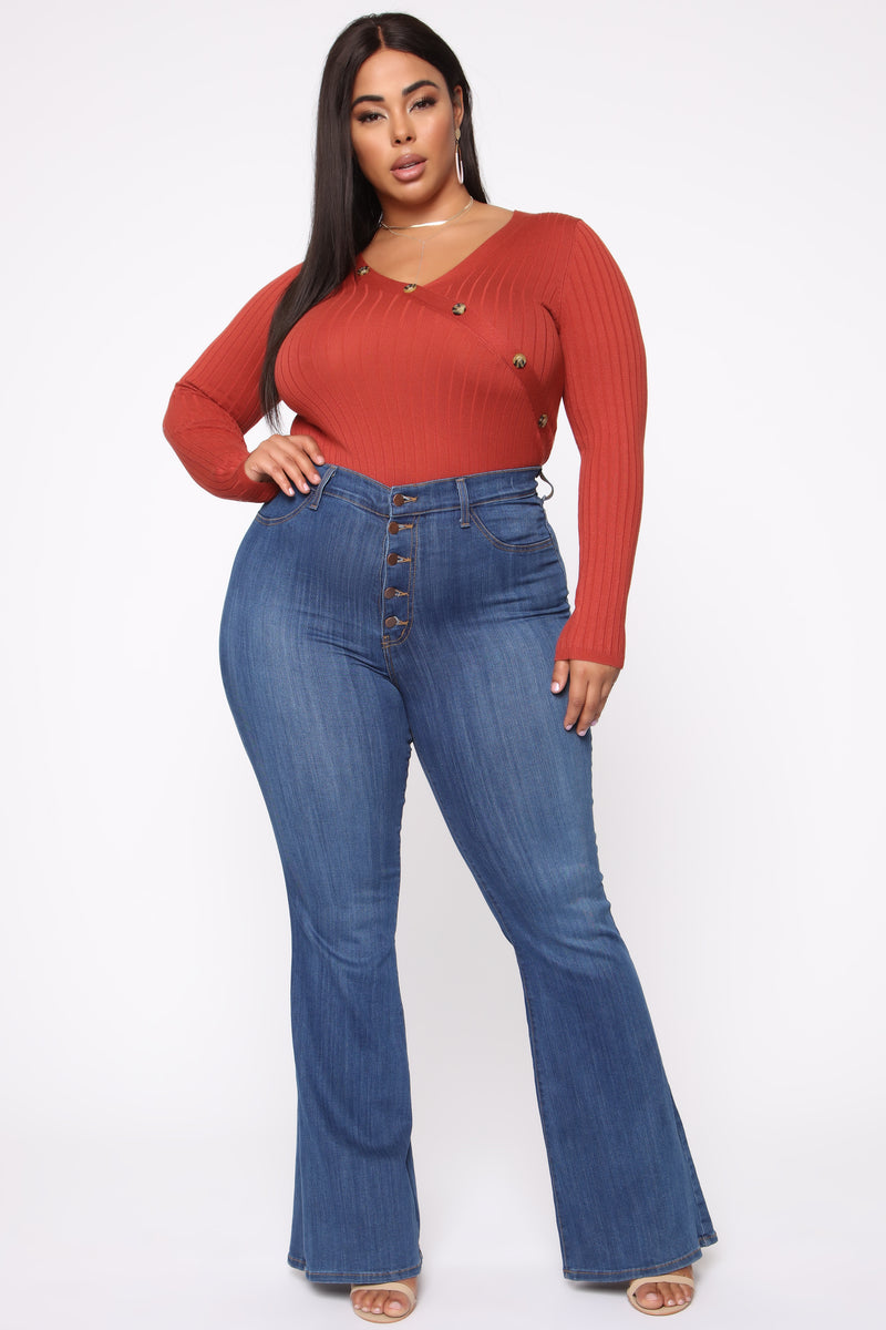 After Class Long Sleeve Top - Rust | Fashion Nova, Knit Tops | Fashion Nova