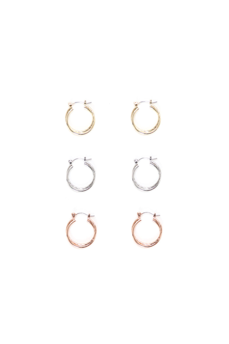 Looking Pretty Hoop Earring Set - Gold/combo | Fashion Nova, Jewelry ...