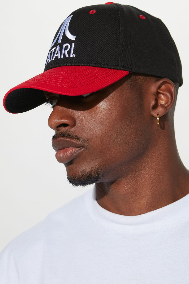 Classic Atari Dad Hat Black Red Fashion Nova Mens Accessories Fashion Nova
