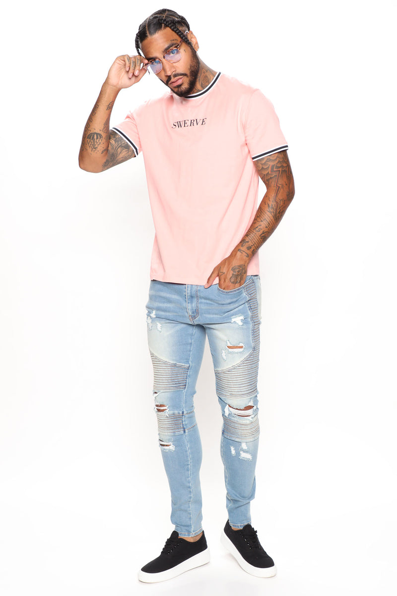 Swerve Short Sleeve Tee - Pink | Fashion Nova, Mens Tees & Tanks ...