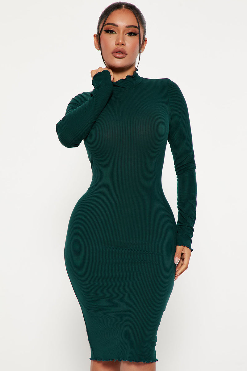 Nila Midi Dress - Green | Fashion Nova, Dresses | Fashion Nova