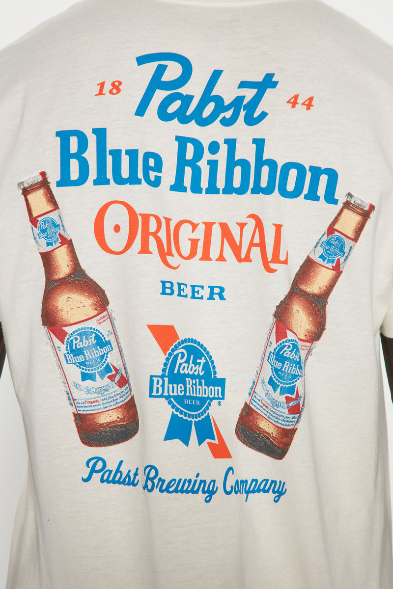 Pabst Blue Ribbon Short Sleeve Tee - Cream | Fashion Nova, Mens Graphic ...