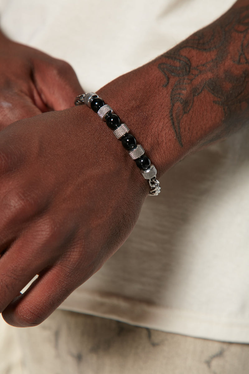 Loyal Gem Bracelet - Silver | Fashion Nova, Mens Jewelry | Fashion Nova
