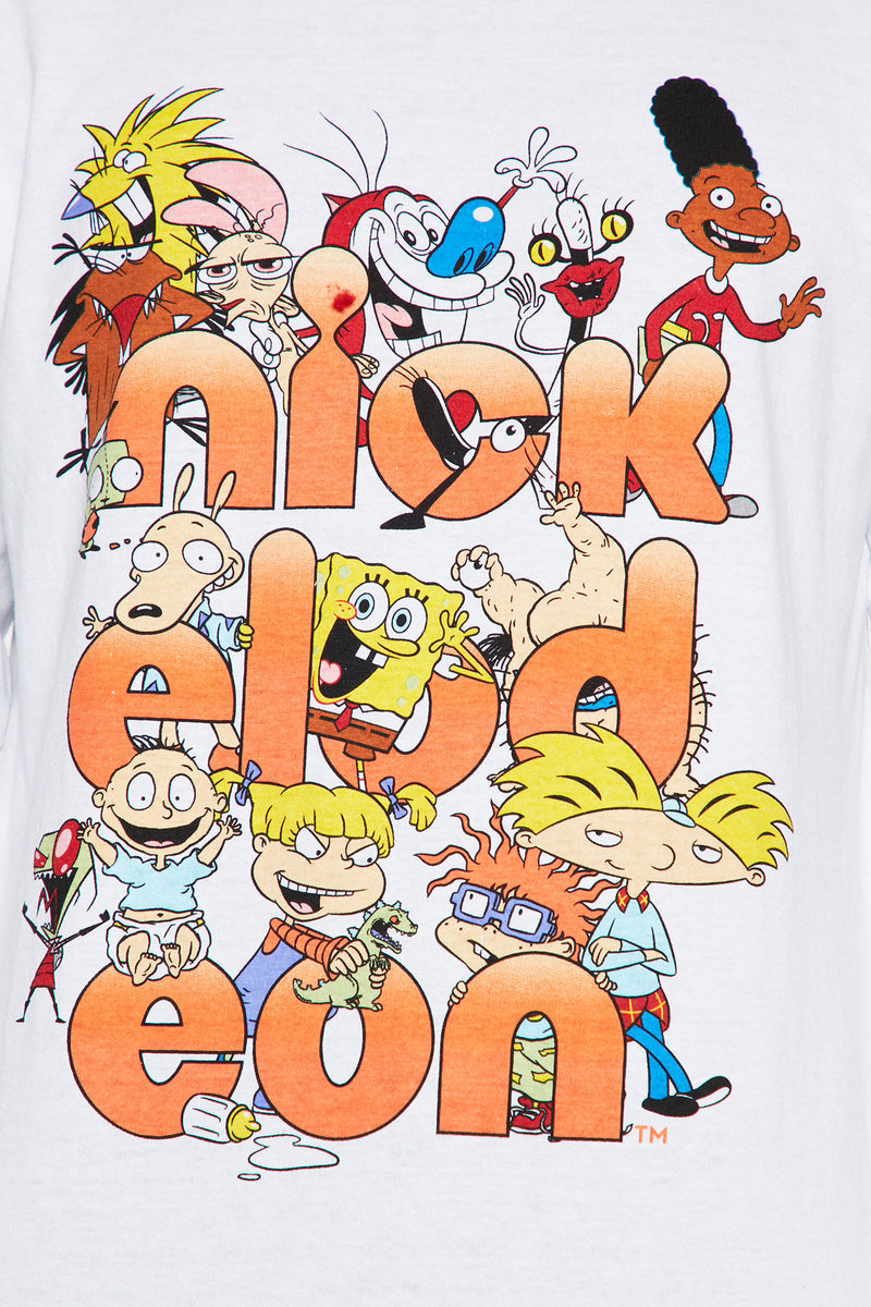 Nickelodeon Gang Short Sleeve Tee - White | Fashion Nova, Mens Graphic ...