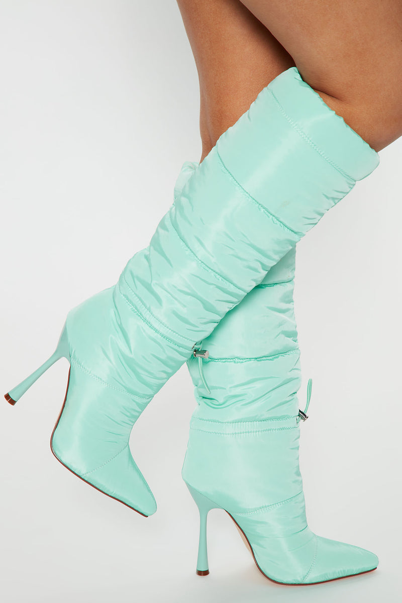 In With The New Knee High Boots - Mint | Fashion Nova, Shoes | Fashion Nova