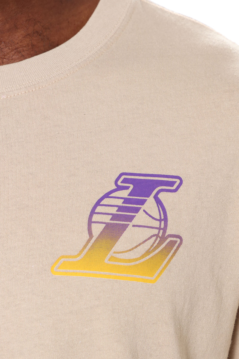 Lakers Sunset Cruise Long Sleeve Tee - Tan | Fashion Nova, Mens Graphic ...