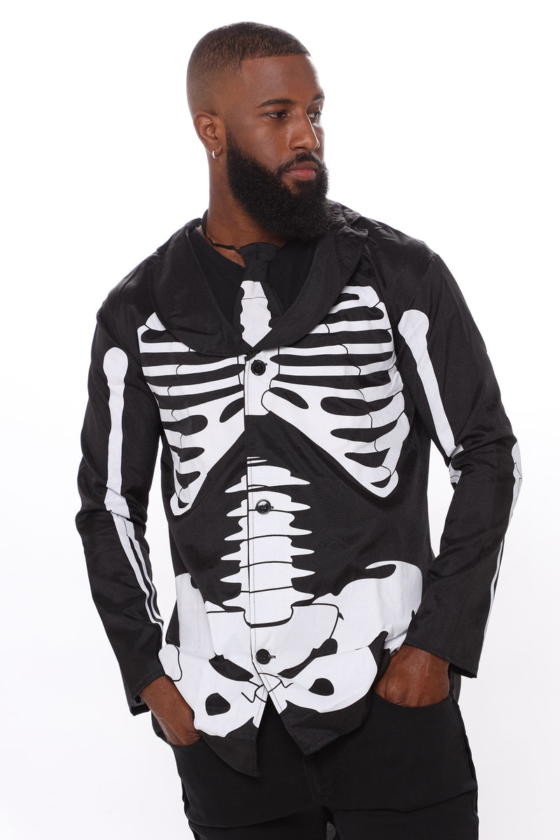 Skeleton Man Costume Set - Black/White | Fashion Nova, Mens Costumes ...